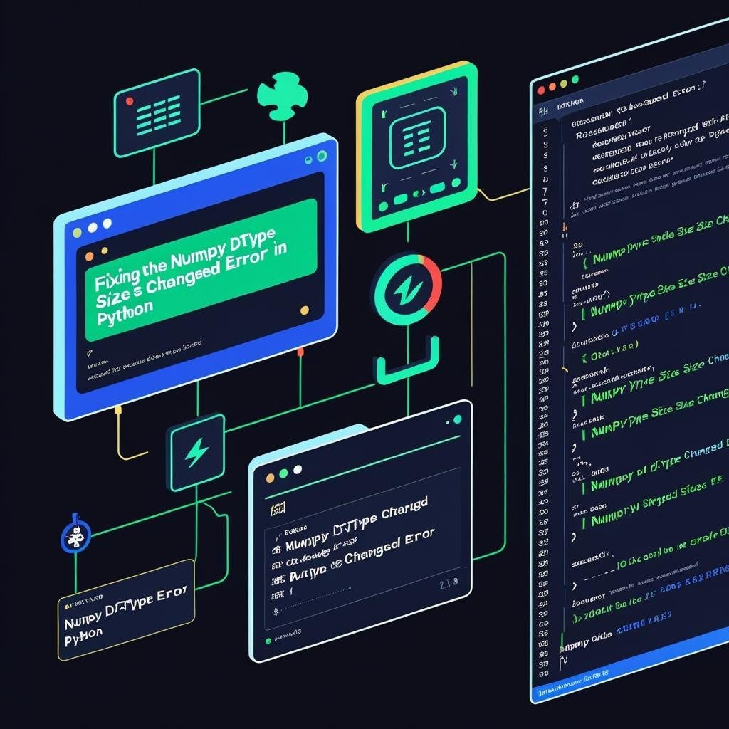 Fixing “ValueError: numpy.dtype size changed” in Python | by Jagriti Srivastava | Medium