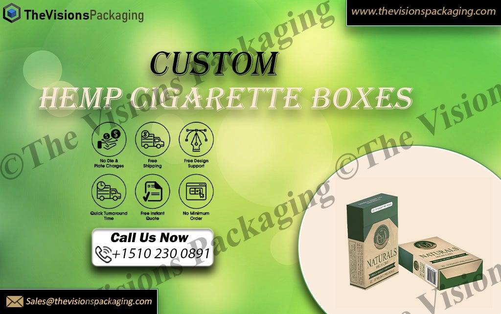 Custom Hemp Cigarette Packaging Boxes Wholesale | by The Vision ...