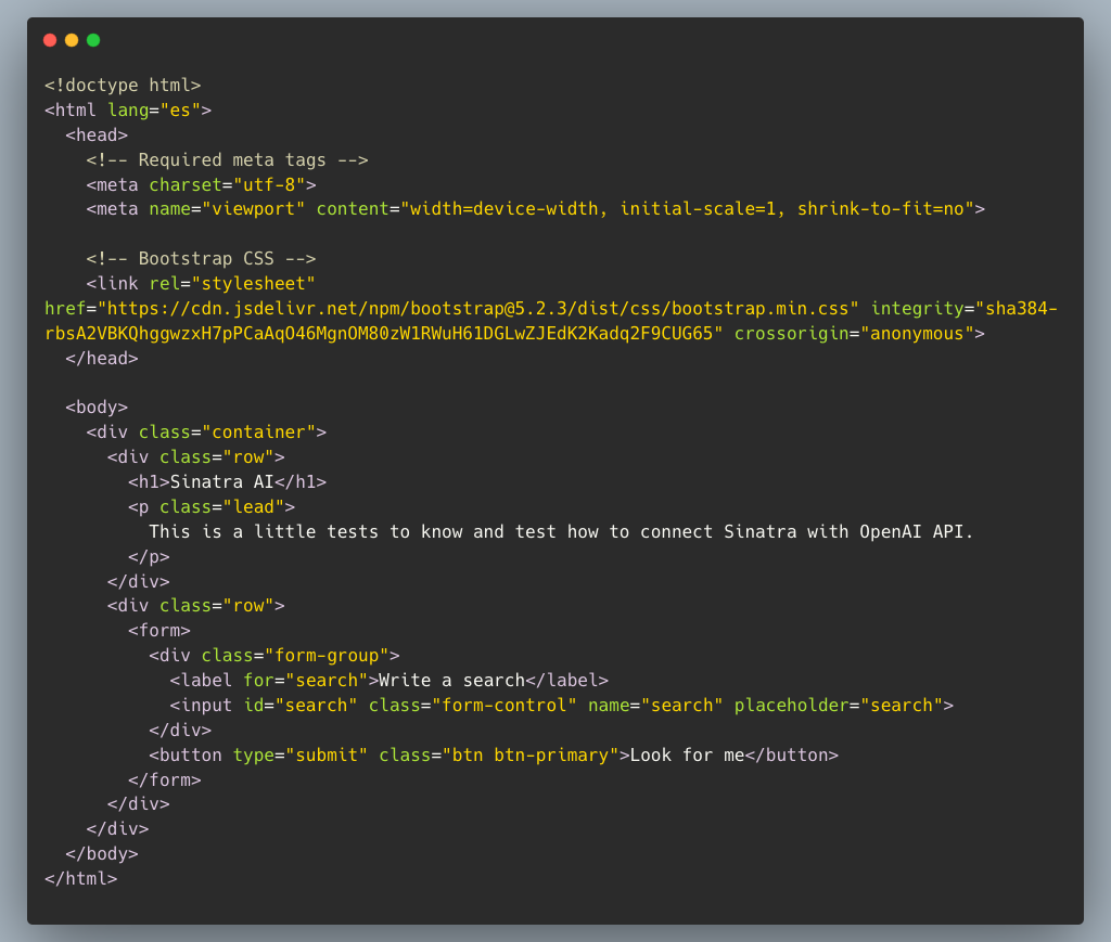 Connect Sinatra with OpenAI API. I had been thinking about how to… | by fab | Medium
