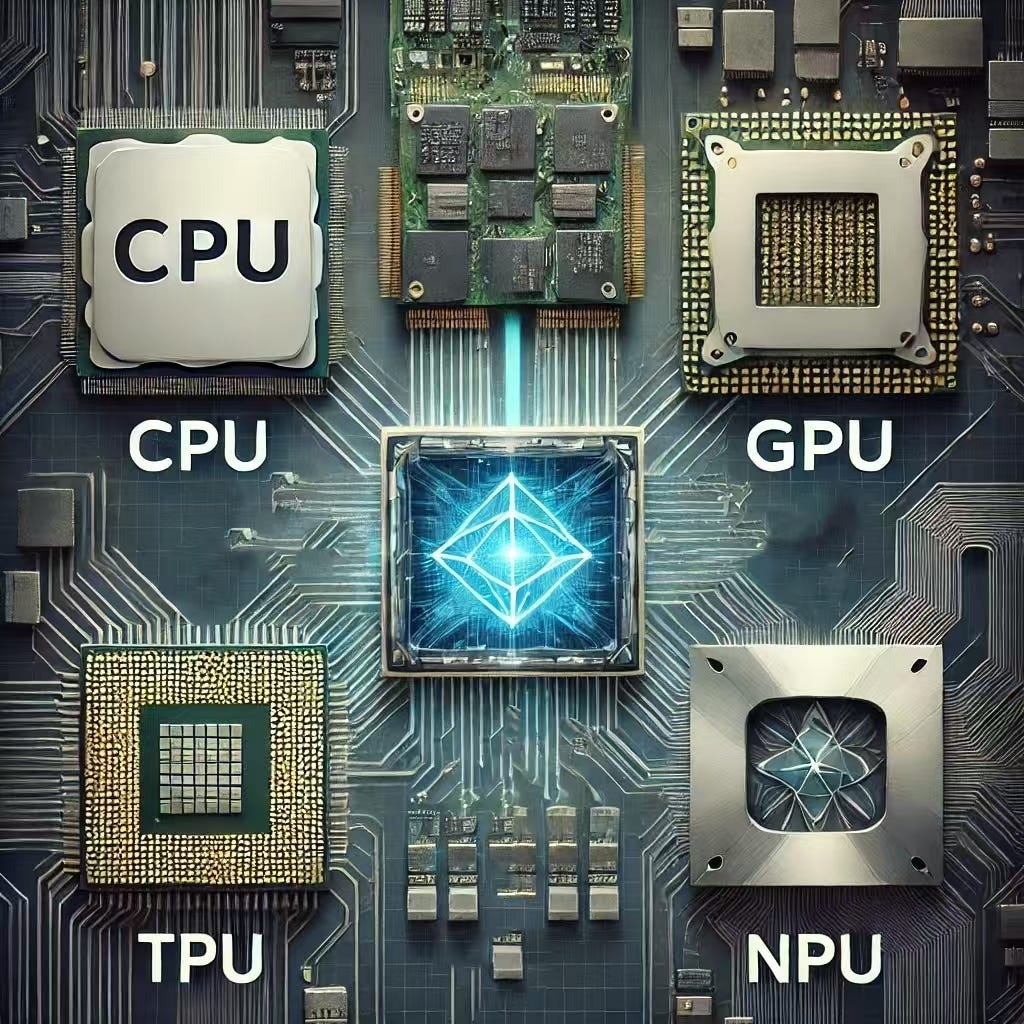 Breaking Down the Basics: Understanding CPUs, GPUs, TPUs, and NPUs | by Ramya Ramachandran | Oct ...