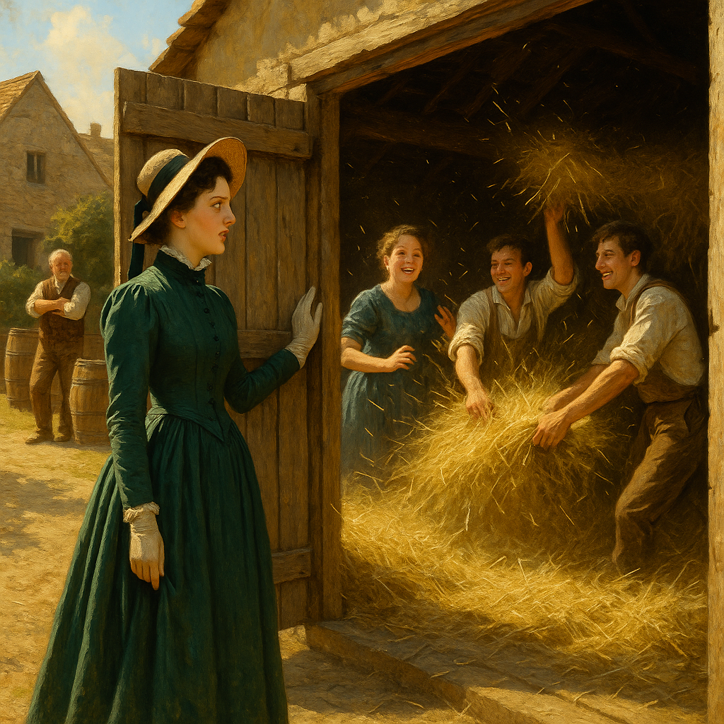 Bathsheba and her uncle watch and masturbate as the farm-girl gets ...