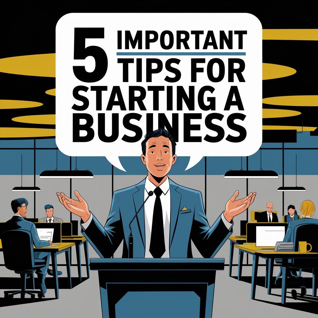5(Five) Important Tips for Starting a Business: | by Umair | Nov, 2024 ...