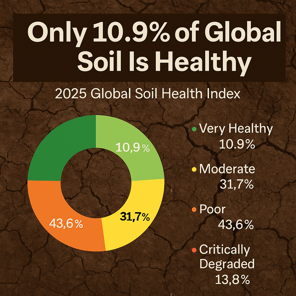 🌍 Only 10.9% of Global Soil Is Healthy — Are We Farming Ourselves into ...