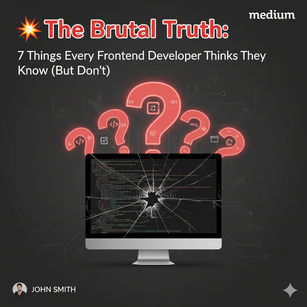 💥 The Brutal Truth: 7 Things Every Frontend Developer Thinks They Know (But Don’t) | by Richa ...