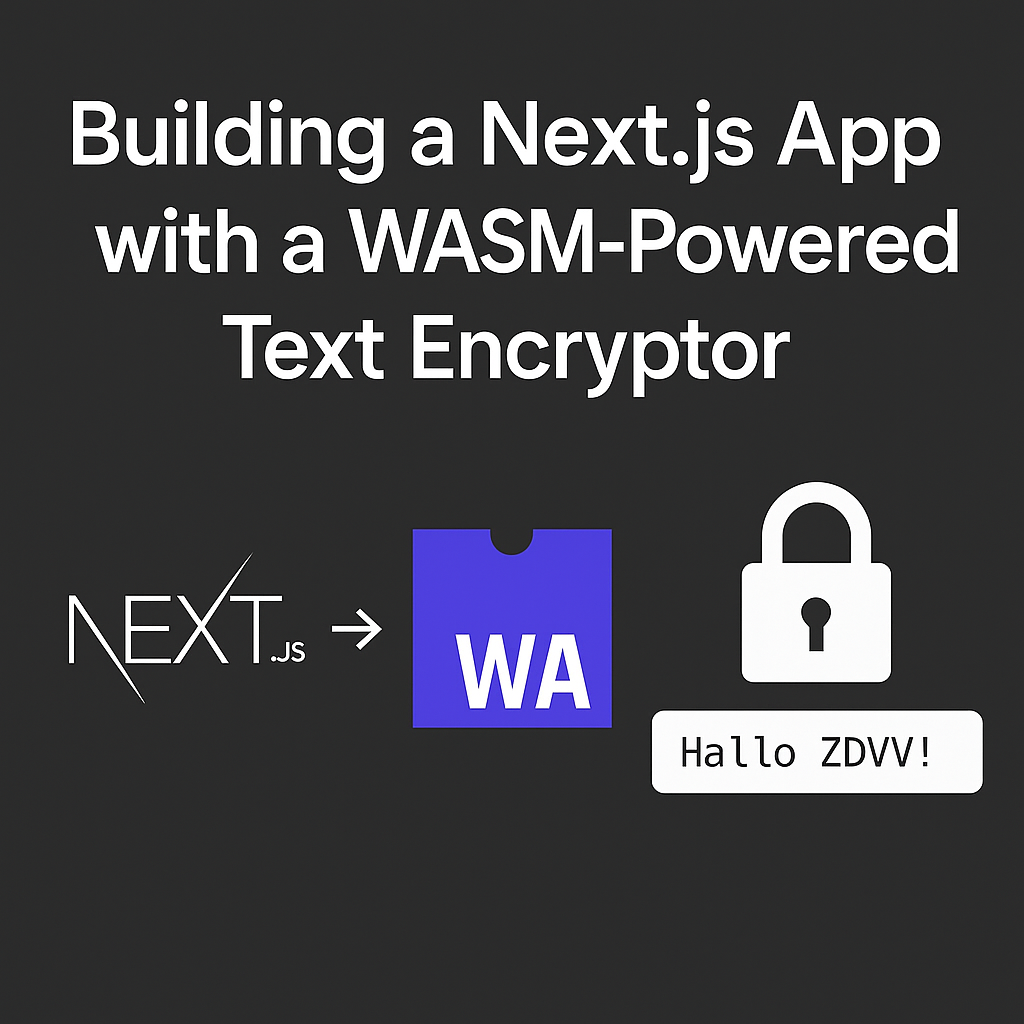 Building a Next.js App with a WASM-Powered Text Encryptor | by Sathish Raju | Medium
