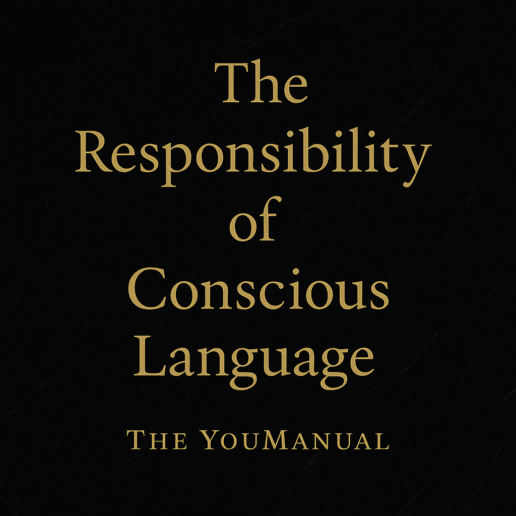 The Responsibility of Conscious Language | by Hugh Mahn | The YouManual ...
