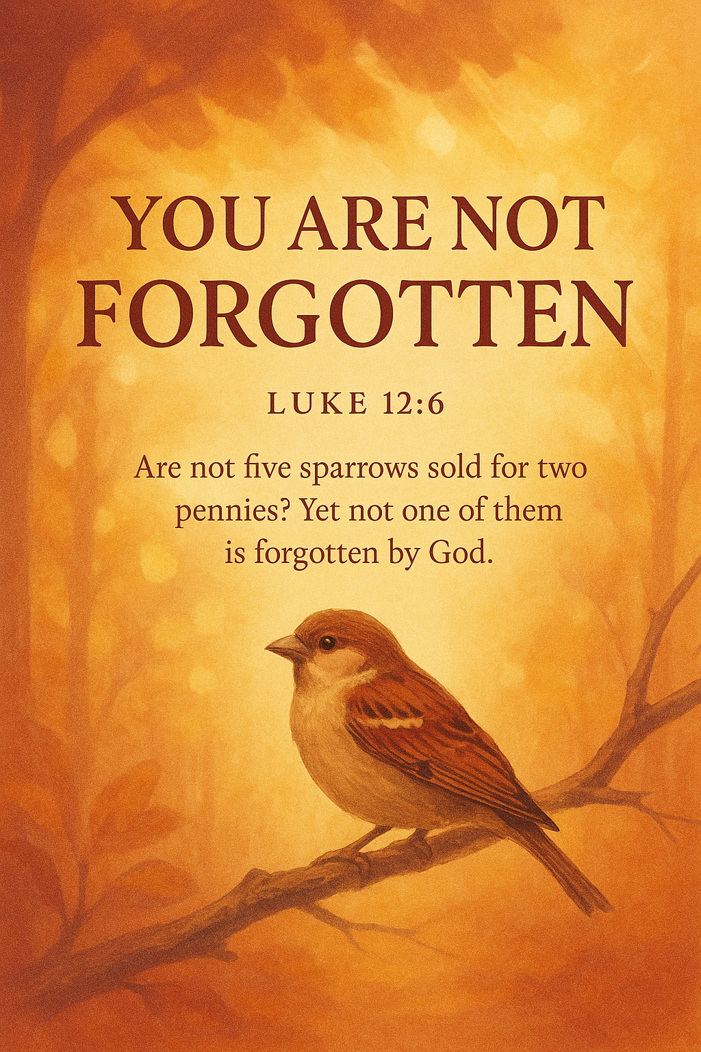 You Are Worth More Than Sparrows – A Reflection on Luke 12 | by ...
