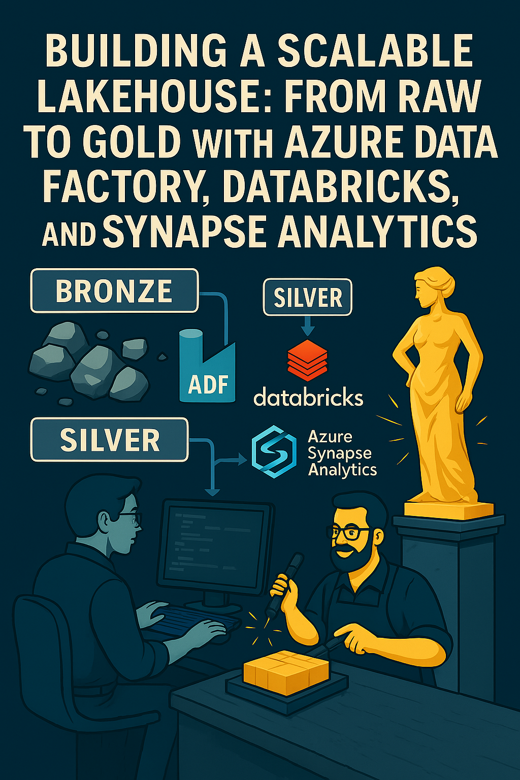 Building a Scalable Lakehouse: From Raw to Gold with Azure Data Factory, Databricks, and Synapse ...