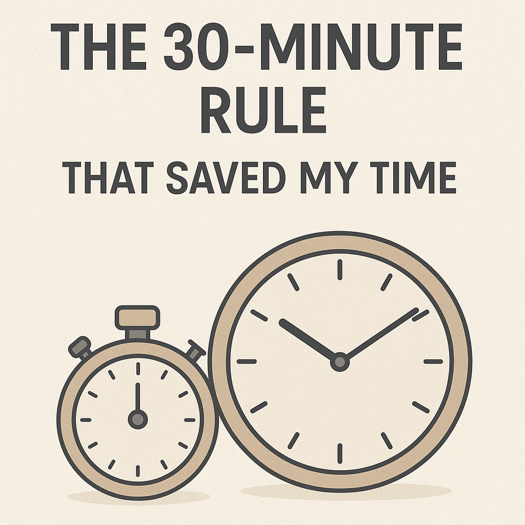 The 30-Minute Rule That Saved My Evenings | by Saurav Rawat | Medium
