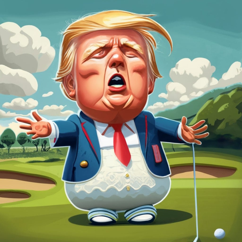 Does Trump Wear Adult Diapers When He Golfs? | by Hollywood AI With ...
