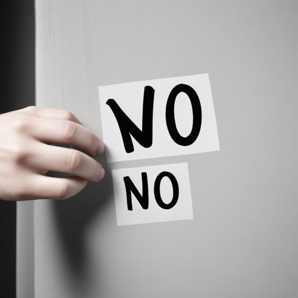 Saying ‘no’ is a Skill - azmi_ord - Medium