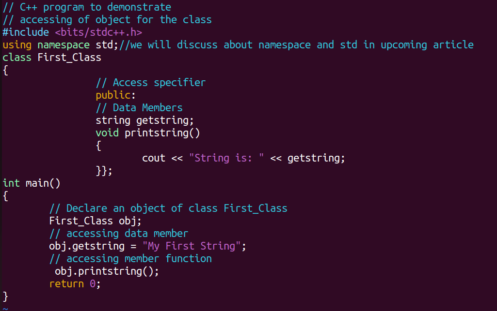 Accessing ClassWith Object in C++ | by Tiwariabhinav | Medium