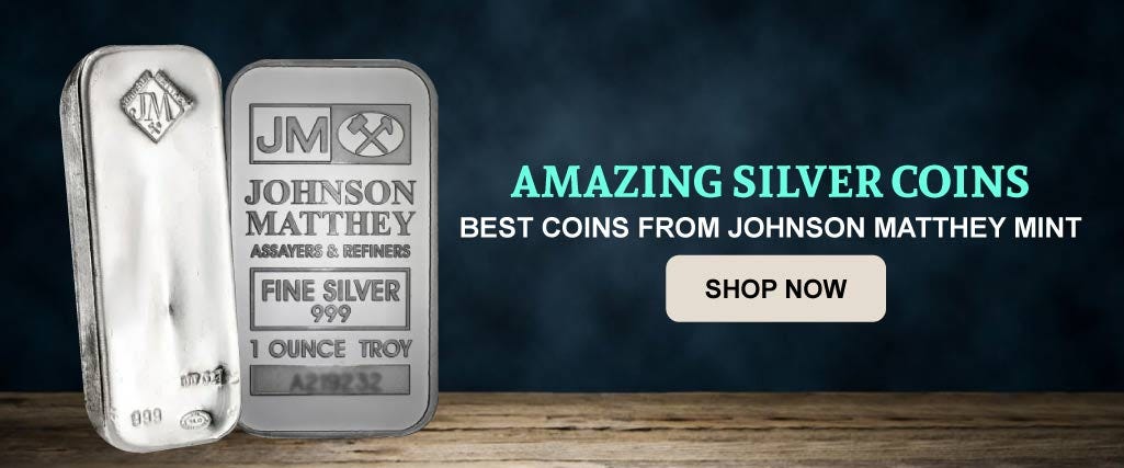 Buy Johnson Matthey Mint Silver Coins & Bars Online | Bold Precious ...