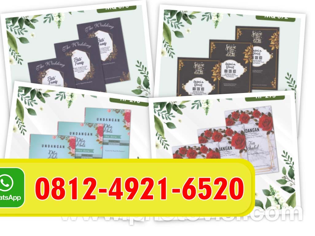 CETAK 0812 4921 6520 Bikin Undangan Pernikahan Cepat 0812-4921-6520 (WA ...
