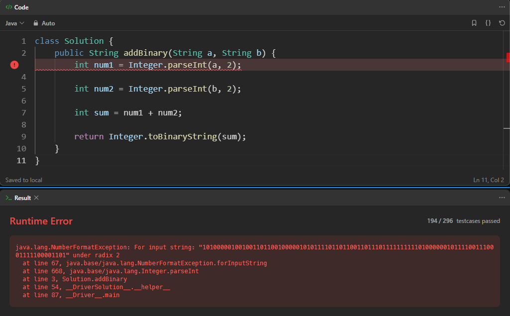 67. Add Binary. 這題很直觀，就是給兩個string，代表兩數的binary，回傳兩數相加的bin… | by SimonLai23 | Medium