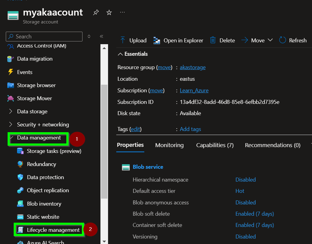 PRACTICAL GUIDE ON HOW TO CONFIGURE A LIFE CYCLE MANAGEMENT AND OBJECT REPLICATION IN AZURE ...