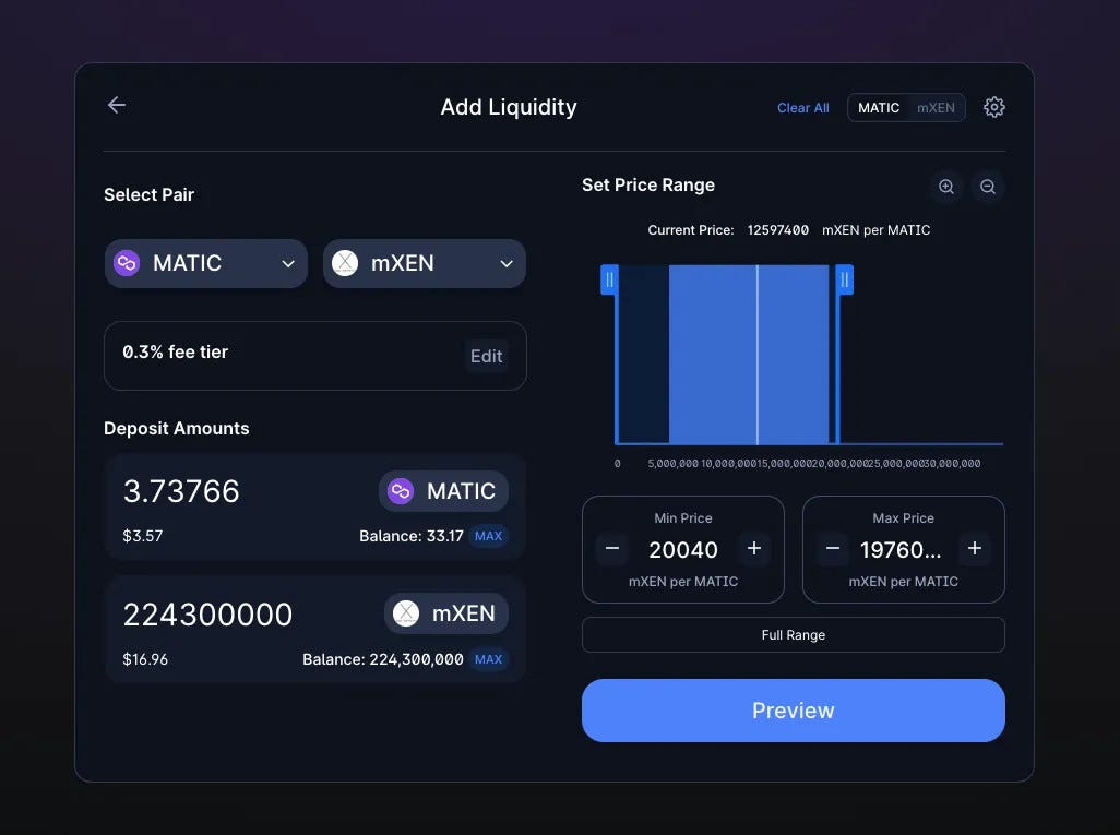 Liquidity Provision on Uniswap: Example on Polygon | by coinographer ...