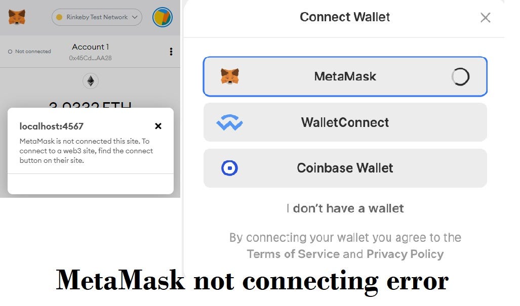 A guide to solve out MetaMask not connecting error | by wallet news | Medium