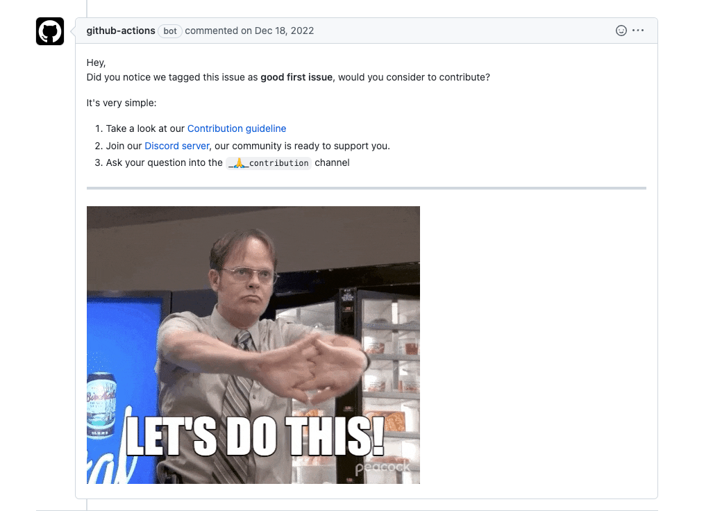 Create Or Update Comment Oh My Github Action 2 By Olivierodo Medium