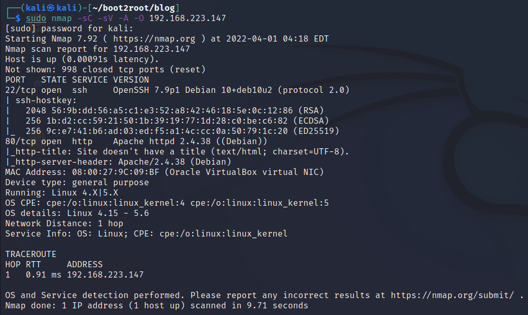 HackMyVM: Blog writeup. RECON | by 0xwan | Medium