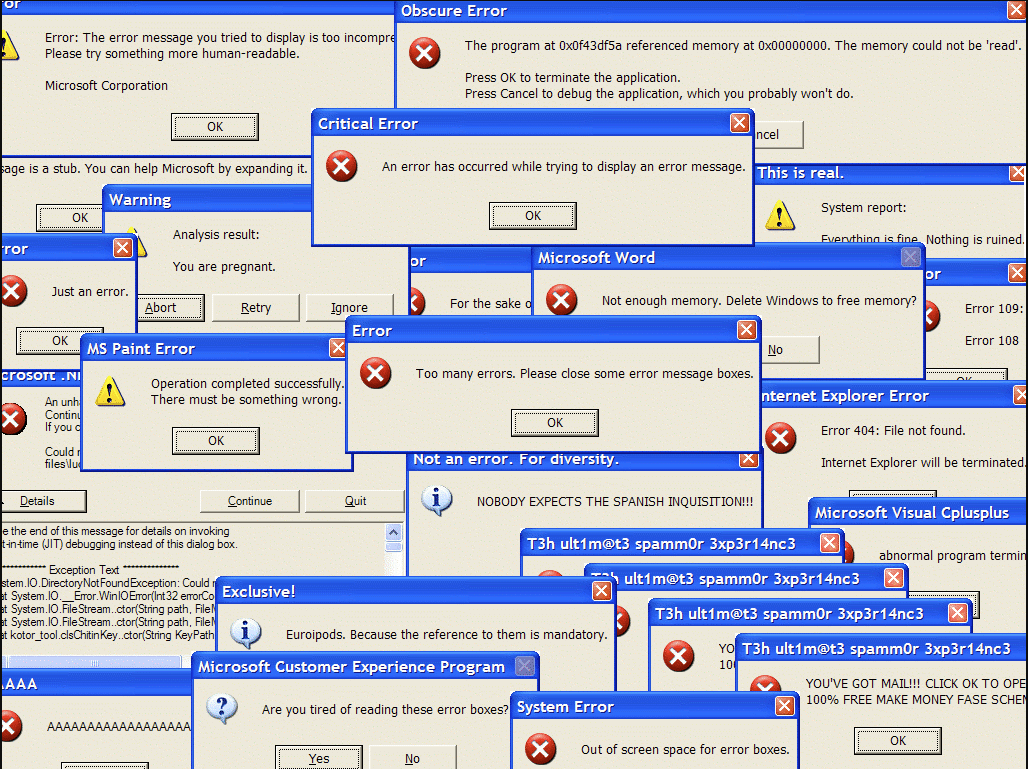 Leave your error messages in the hands of God. | by Rich Holt ...