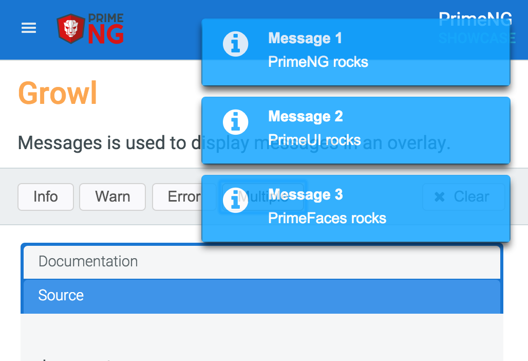 Growl Component do PrimeNG. Hoje,quero compartilhar uma pequena… | by Clayton K. N. Passos ...