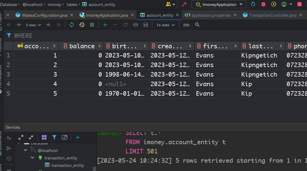 SEPA SPRINT FOUR— IMONEY APPLICATION- SPRINGBOOT & REACT JS AND MYSQL ...