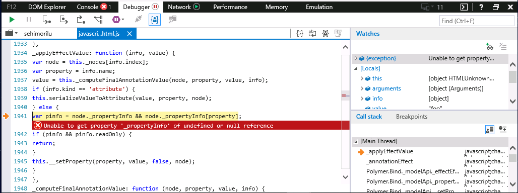 Polymer + IE11 fail: Unable to get property ‘_propertyInfo’ | by Ronny Roeller | NEXT ...