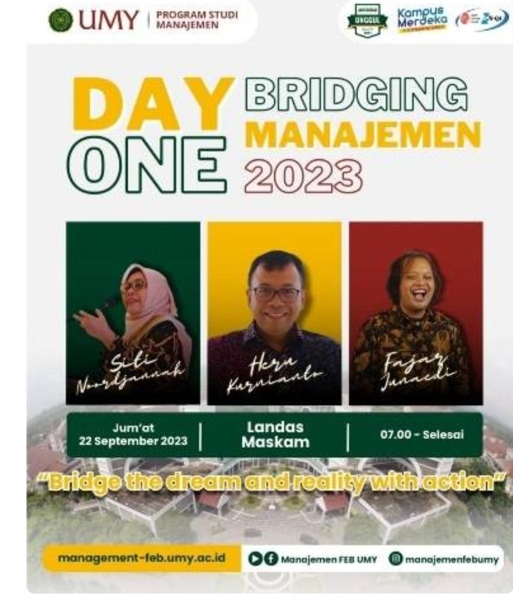 Kegiatan Yang Dilakukan Bridging UMY 2023 dan Perbedaan Kegiatan Bridging 2022 | by Laksa Adelia ...