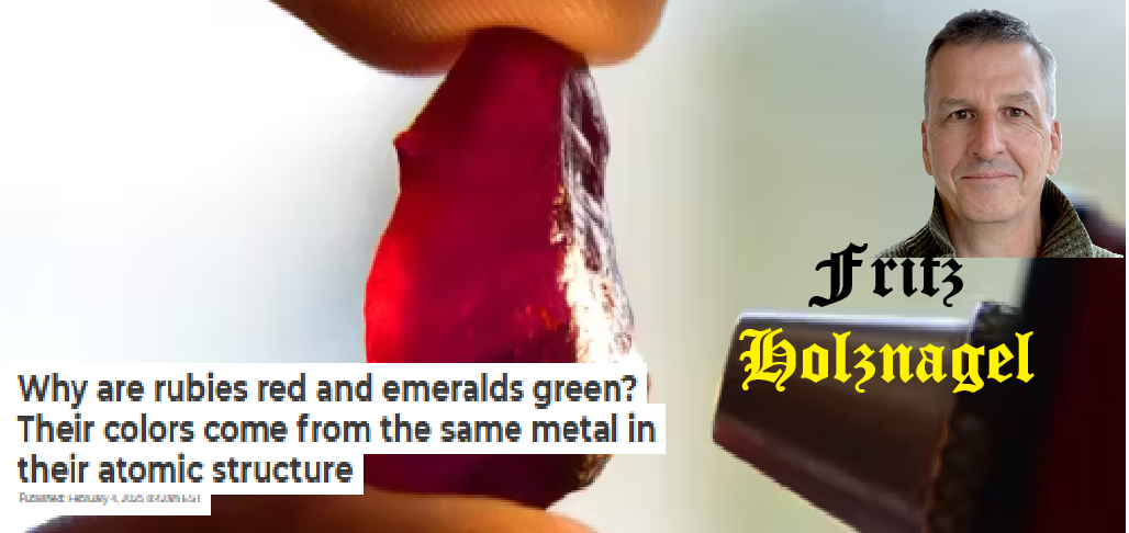 Why are rubies red and emeralds green? Their colors come from the same ...