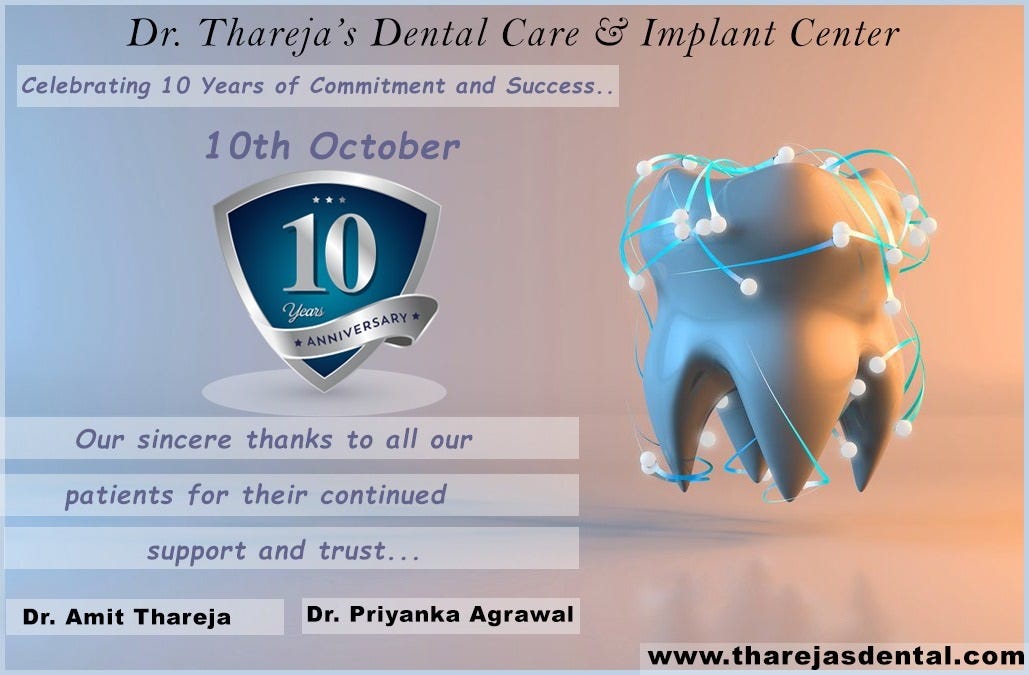 10th Anniversary celebration on 10th October 2019 | by Dr. Amit thareja ...