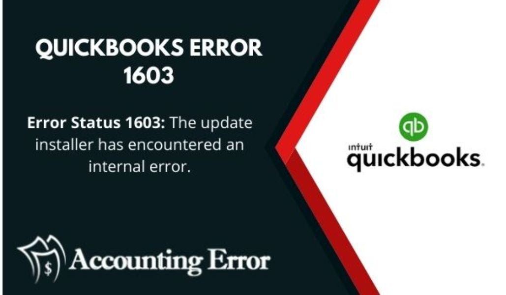 QuickBooks Error 1603: Fix Installation Error | by nikjones | Medium