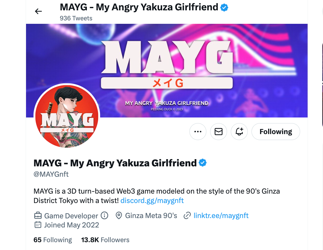 MAYG NFT — My Angry Yakuza Girlfriend: Enter a Thrilling 90’s Ginza ...
