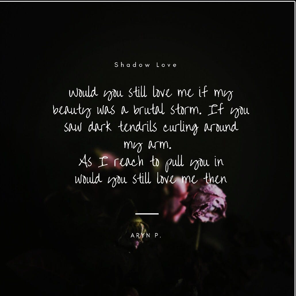 Shadowed Love. Would you still love me | by Aryn P. Noire | Medium