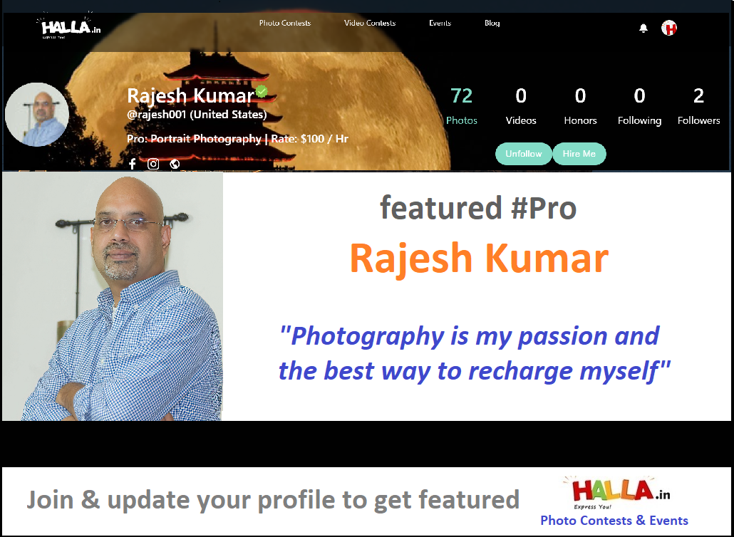 Rajesh Kumar — Featured Pro. Meet Rajesh Kumar, New Jersey, USA, a… | by Halla | Medium