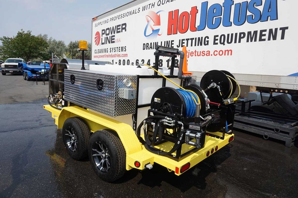 Hot Jet USA Sewer Jetter Trailer | High-Performance Trailer Jetters for ...