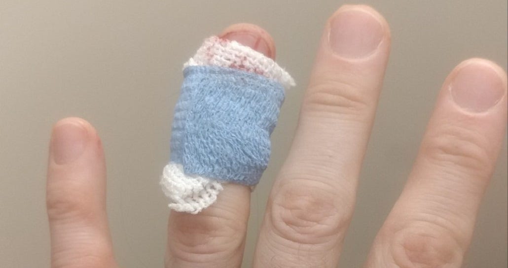 cut my ring finger - The Junction - Medium