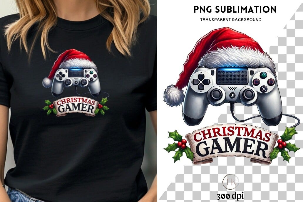Christmas Gamer PNG, Merry Xmas Sublimat Free | by Mehomipasab | Oct ...