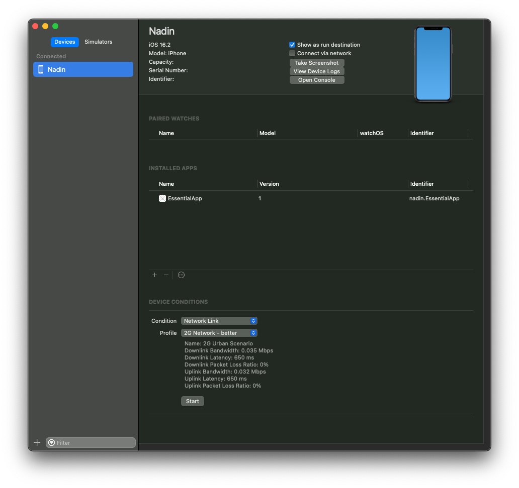 Simulating Poor Network Conditions On Iphone Only With Xcode By 1066