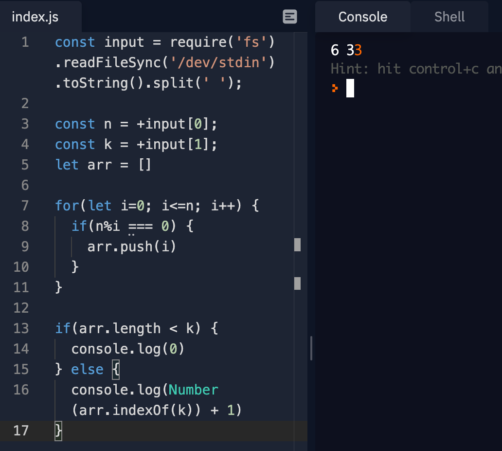 [BOJ + Node.js] 2501: Finding Factors - Brandon S. Ha - Medium