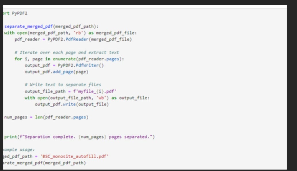 How I Wrote 2 Python Scripts To Separete The Merged Pdfs And Again
