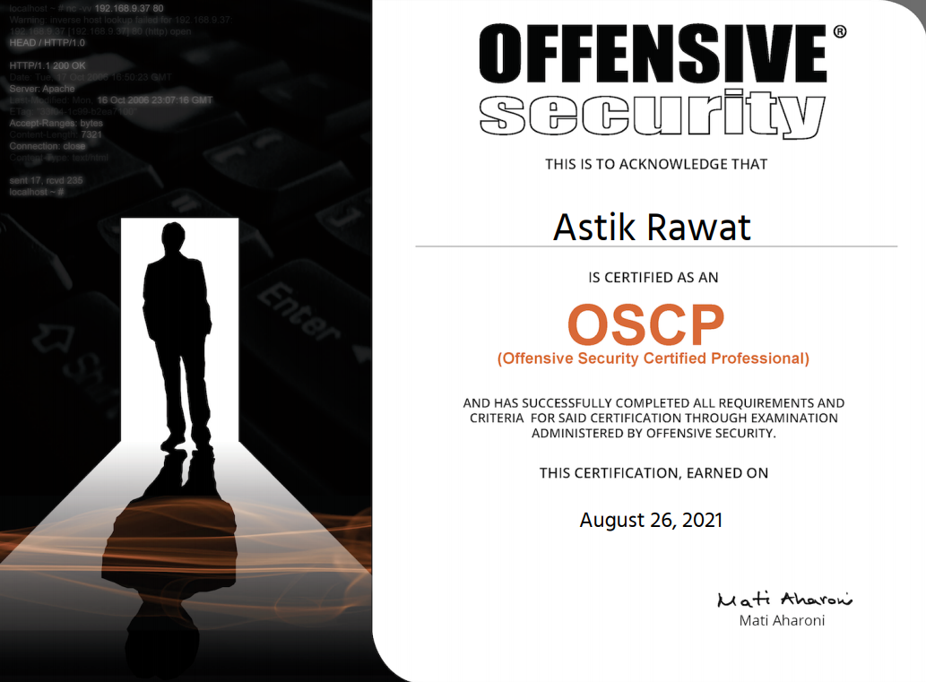 Passed Oscp With 100 In 15 Hours By Astik Rawat Medium