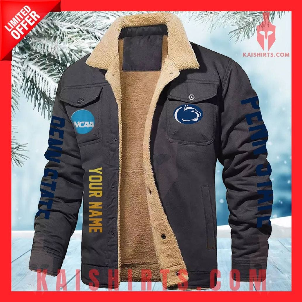 Penn State Nittany Lions NCAA Fleece Leather Jacket | by Ileouaraso ...
