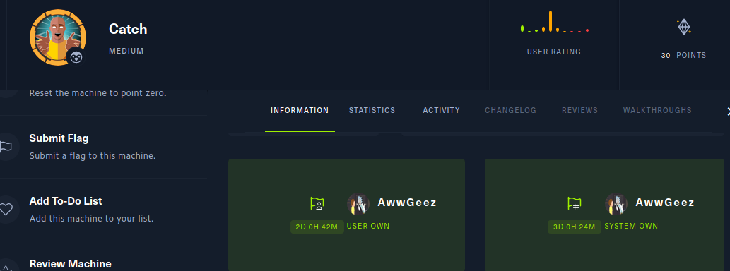 HacktheBox[Catch]. A full Nmap TCP scan identifies ports… | by Max Rand | Medium