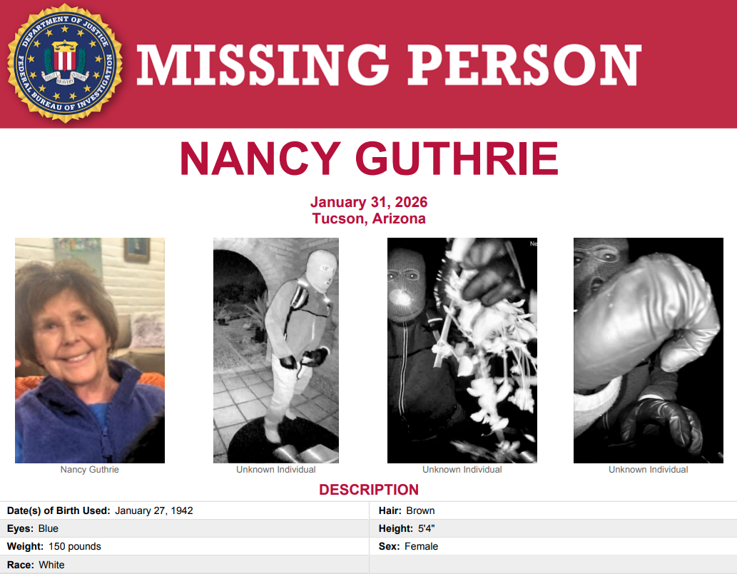 Who cares about Nancy Guthrie?. This Nancy Guthrie story keeps popping ...