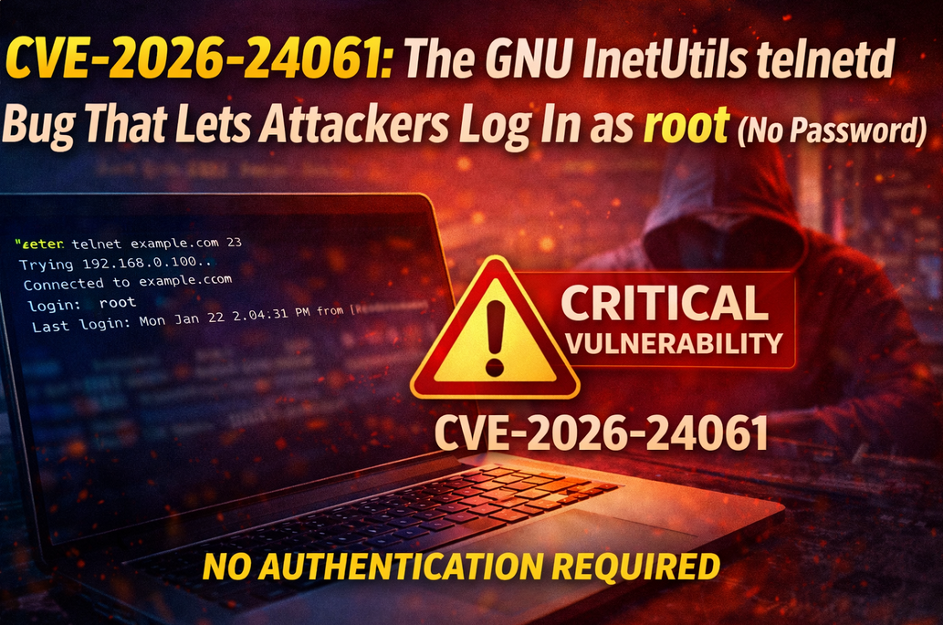 CVE-2026–24061: The GNU InetUtils telnetd Bug That Lets Attackers Log ...