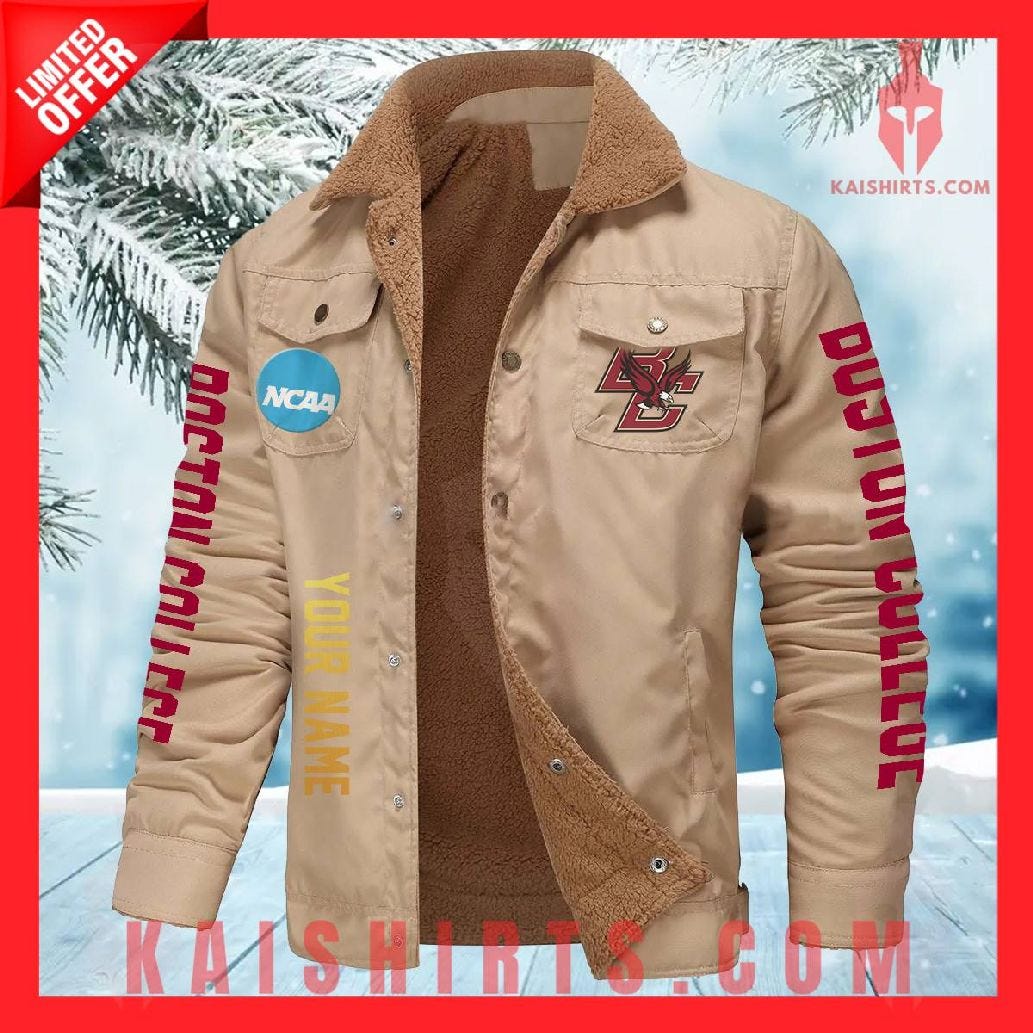 Boston College Eagles NCAA Fleece Leather Jacket | by Ileouaraso | Medium