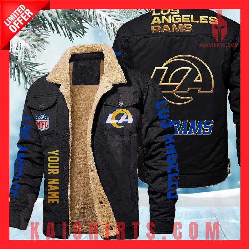 Los Angeles Rams NFL Fleece Leather Jacket | by Ileouaraso | Dec, 2023 ...