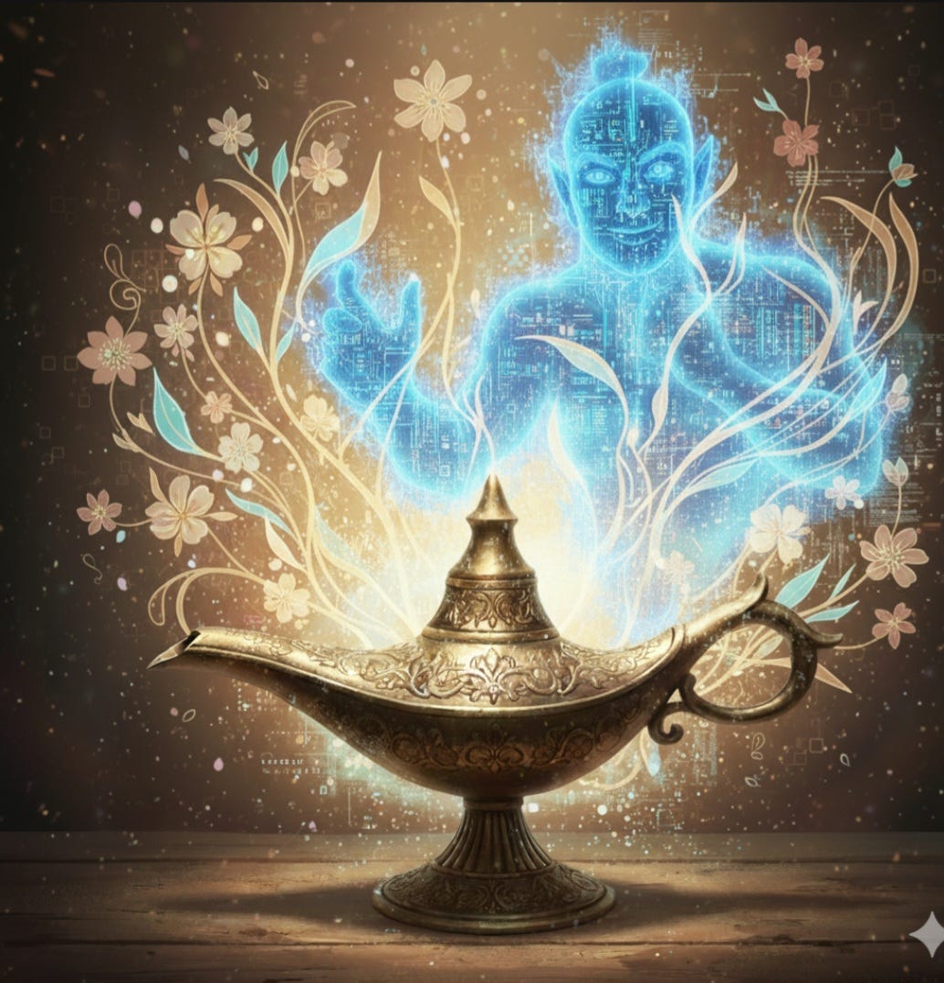 The Magic lamp. When the Imprint Believed the Shadow… | by Ali T | Oct ...