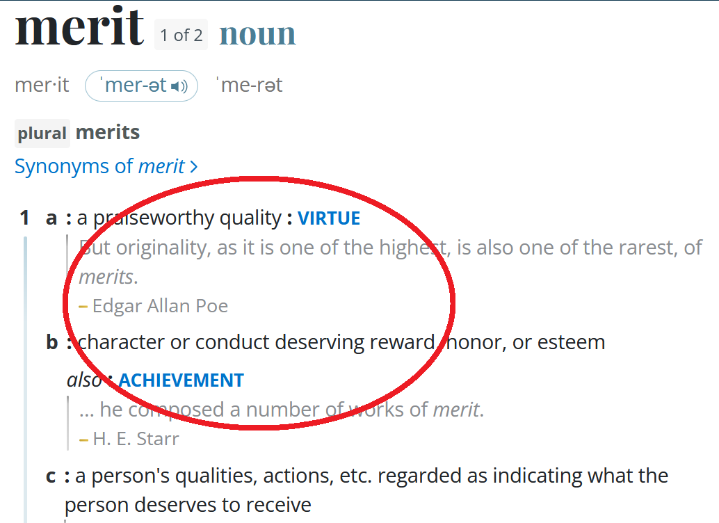 What Do We Mean By “Merit”?. by Lora Fish | by Lora Fish | Medium
